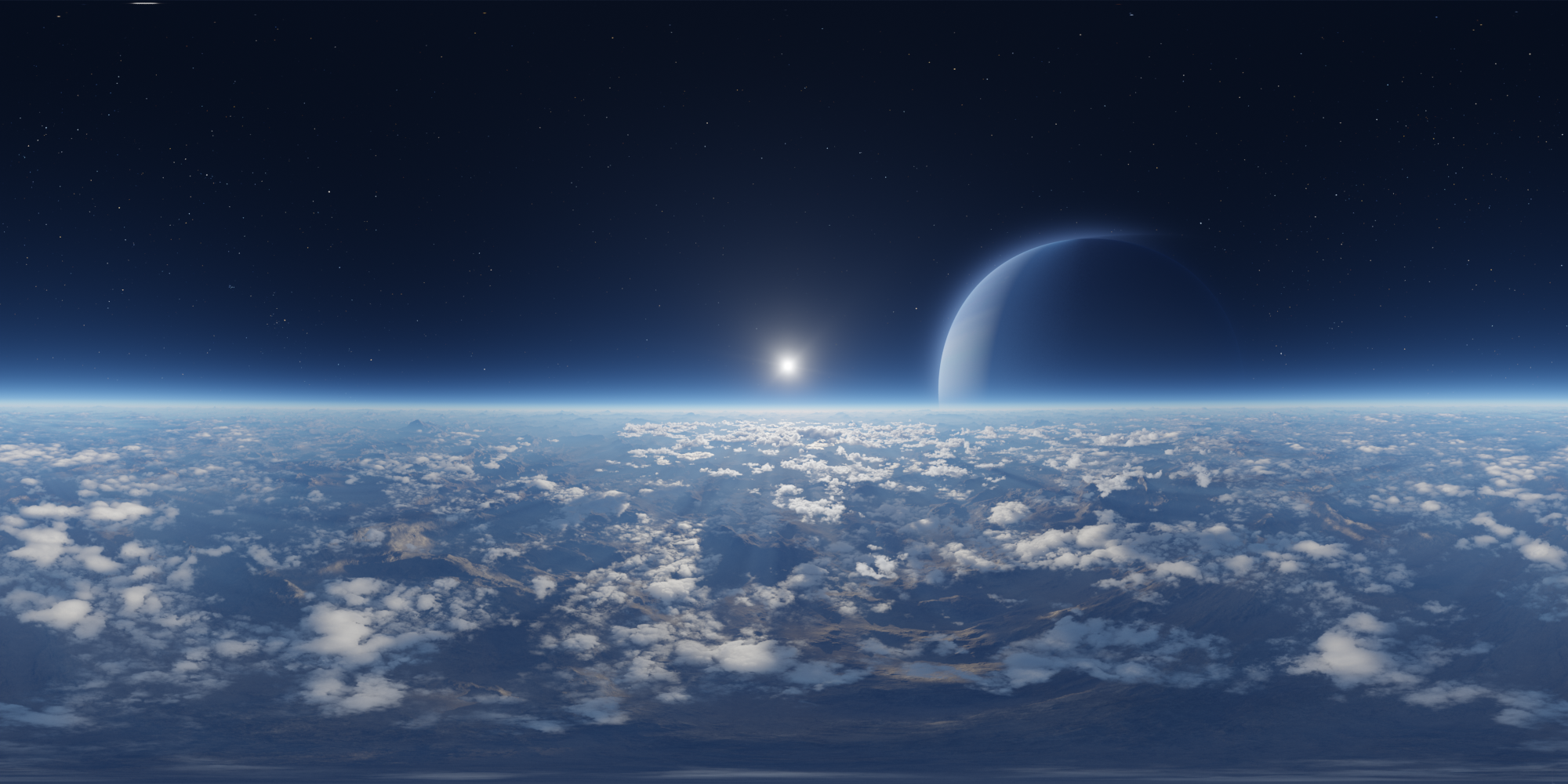 Above the Planet Atmosphere | Futuristic Environments HDRis | BlenderKit