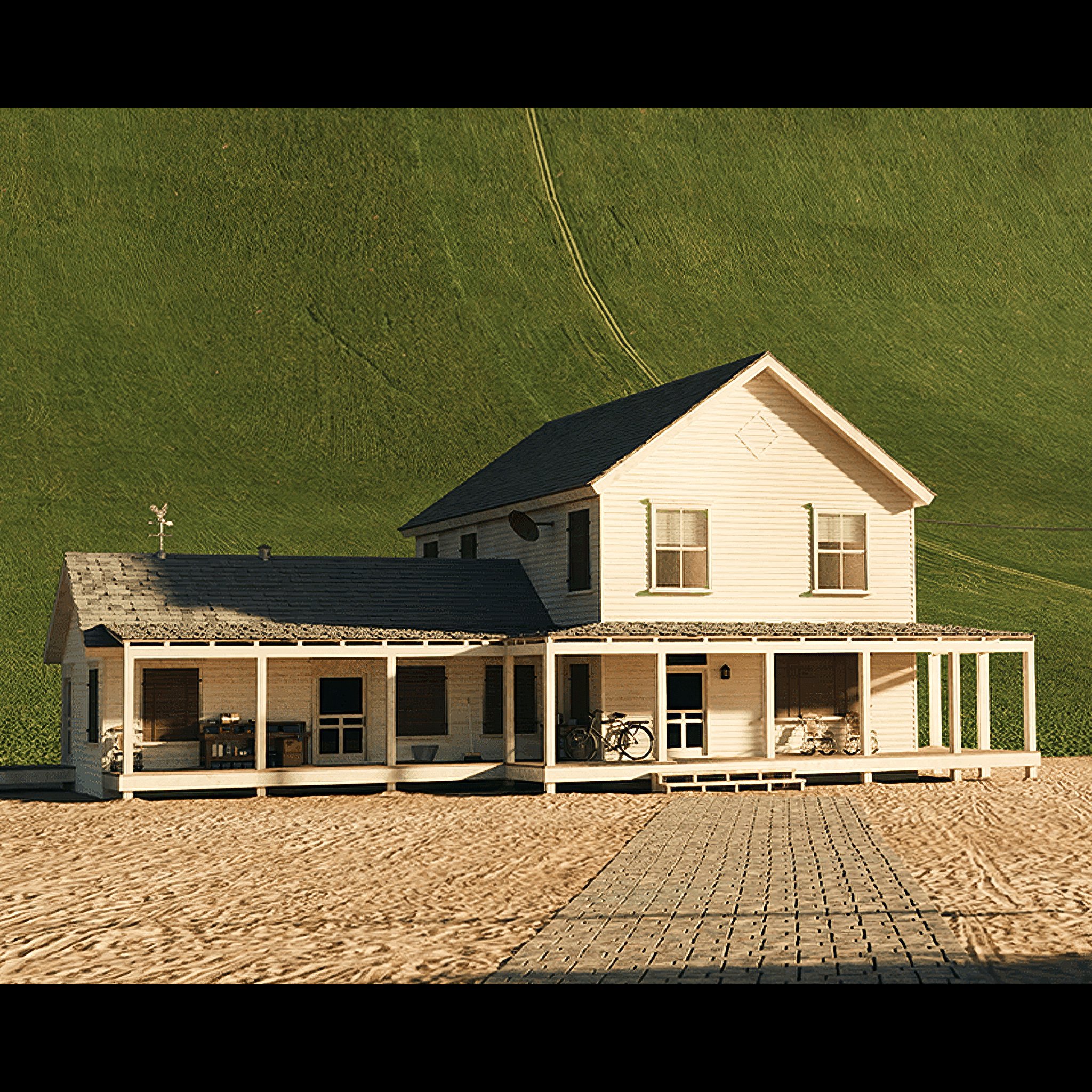 Interstellar Cooper House | Sci-fi Buildings models | BlenderKit