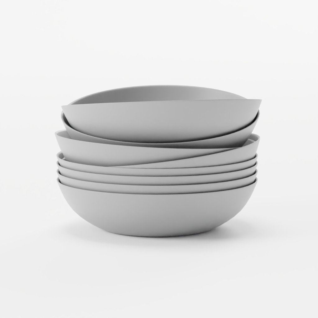 Plates | 3D Kitchen Set models | BlenderKit