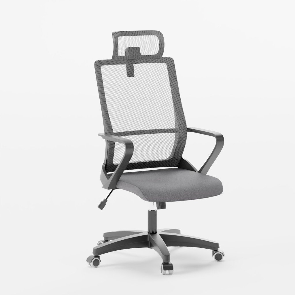 Ergonomic mesh chair | FREE Sitting Chairs models | BlenderKit