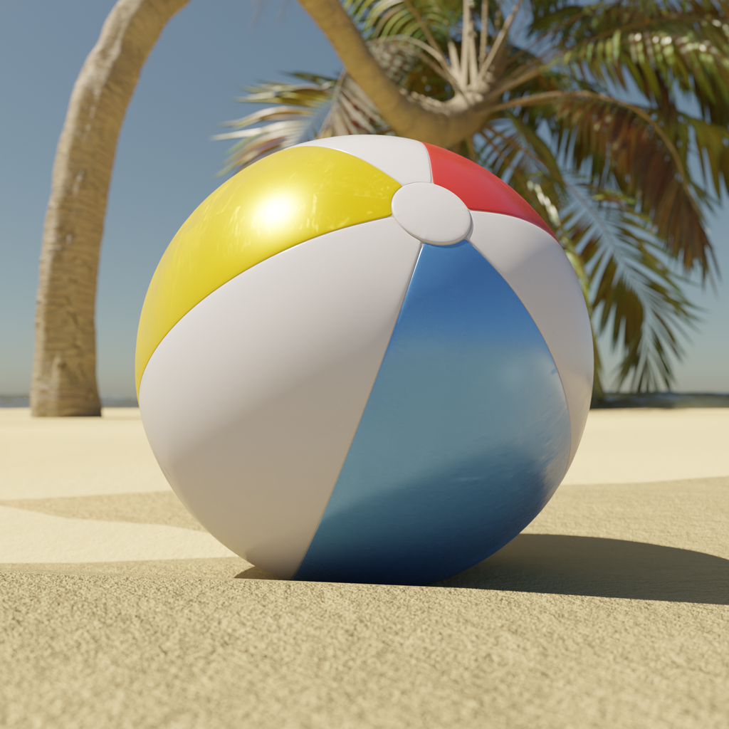 BlenderKit | Download the FREE Beach Ball model