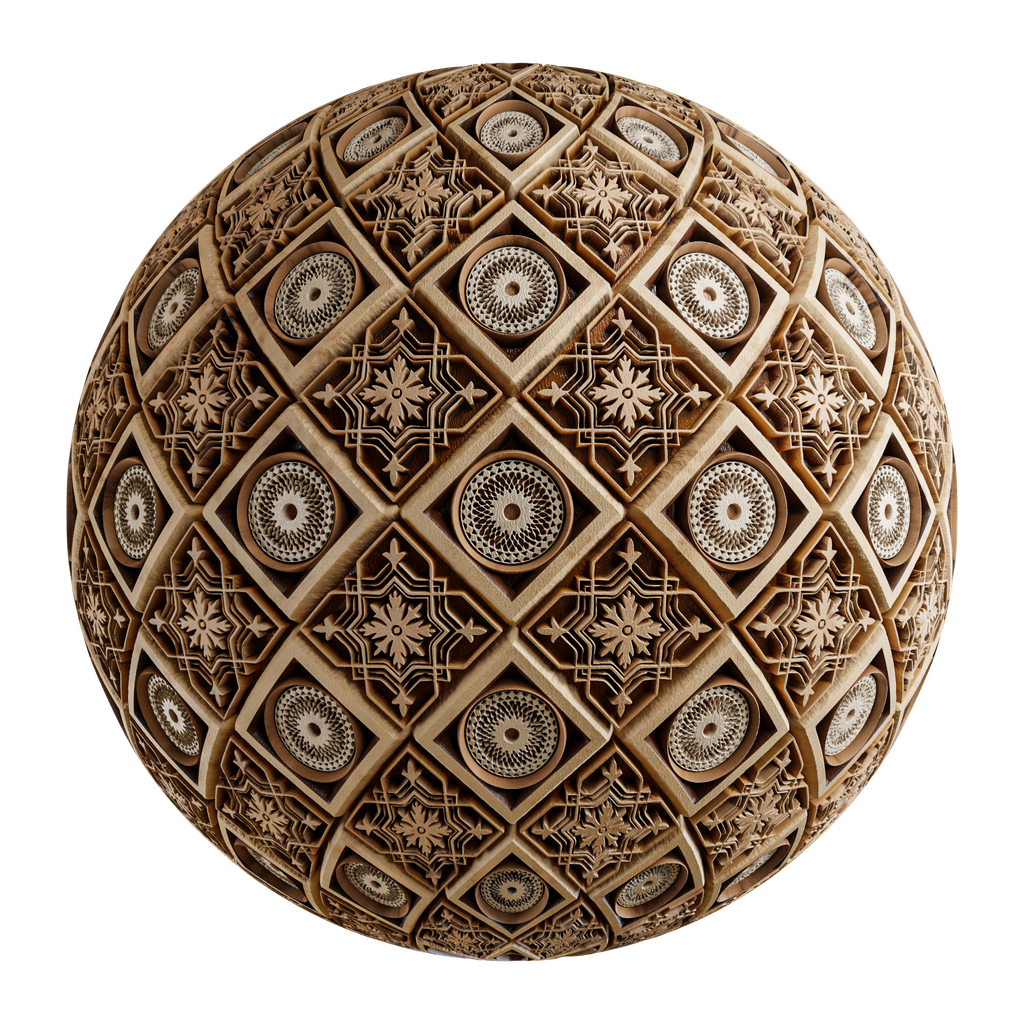 Decorative Wood Pattern | FREE wood materials | BlenderKit