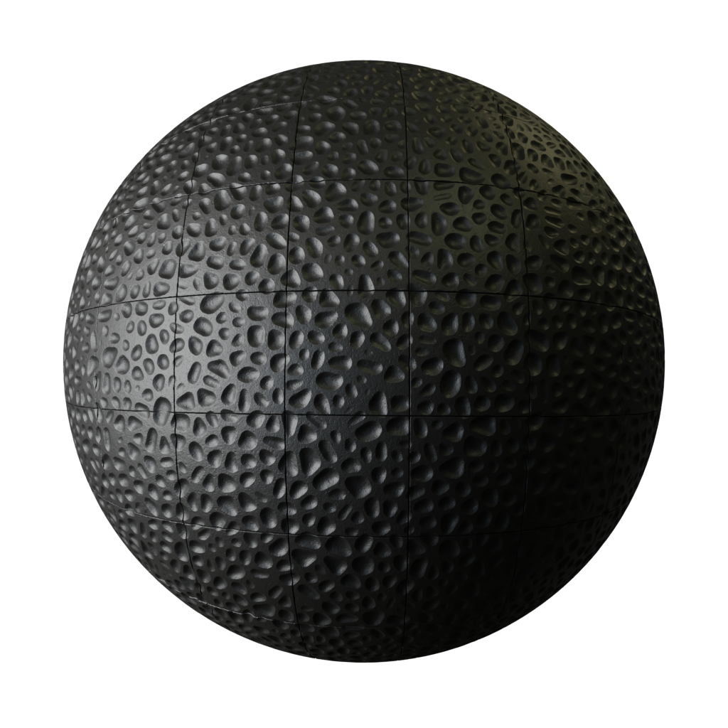 Decorative black plaster tiles | FREE plaster materials | BlenderKit