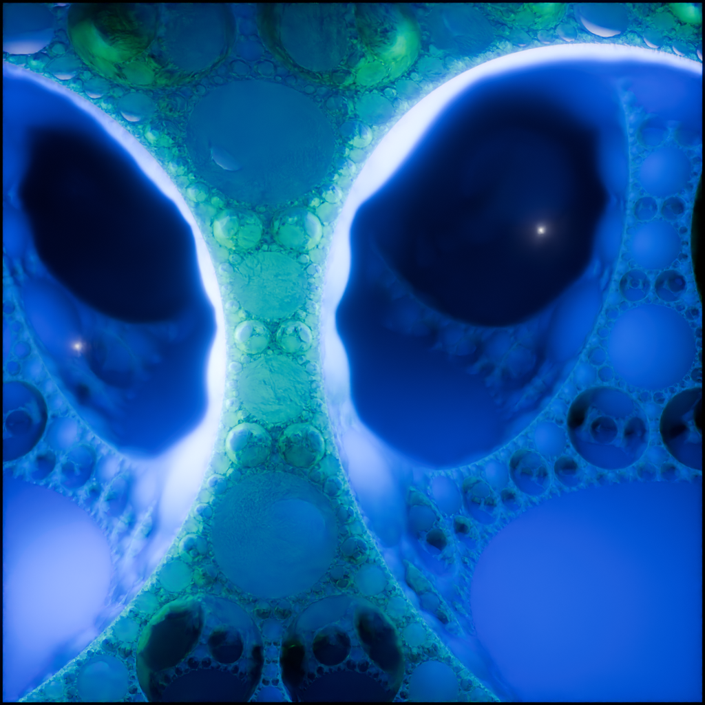 Alien Face Formed with Geometry Nodes | Background scenes | BlenderKit