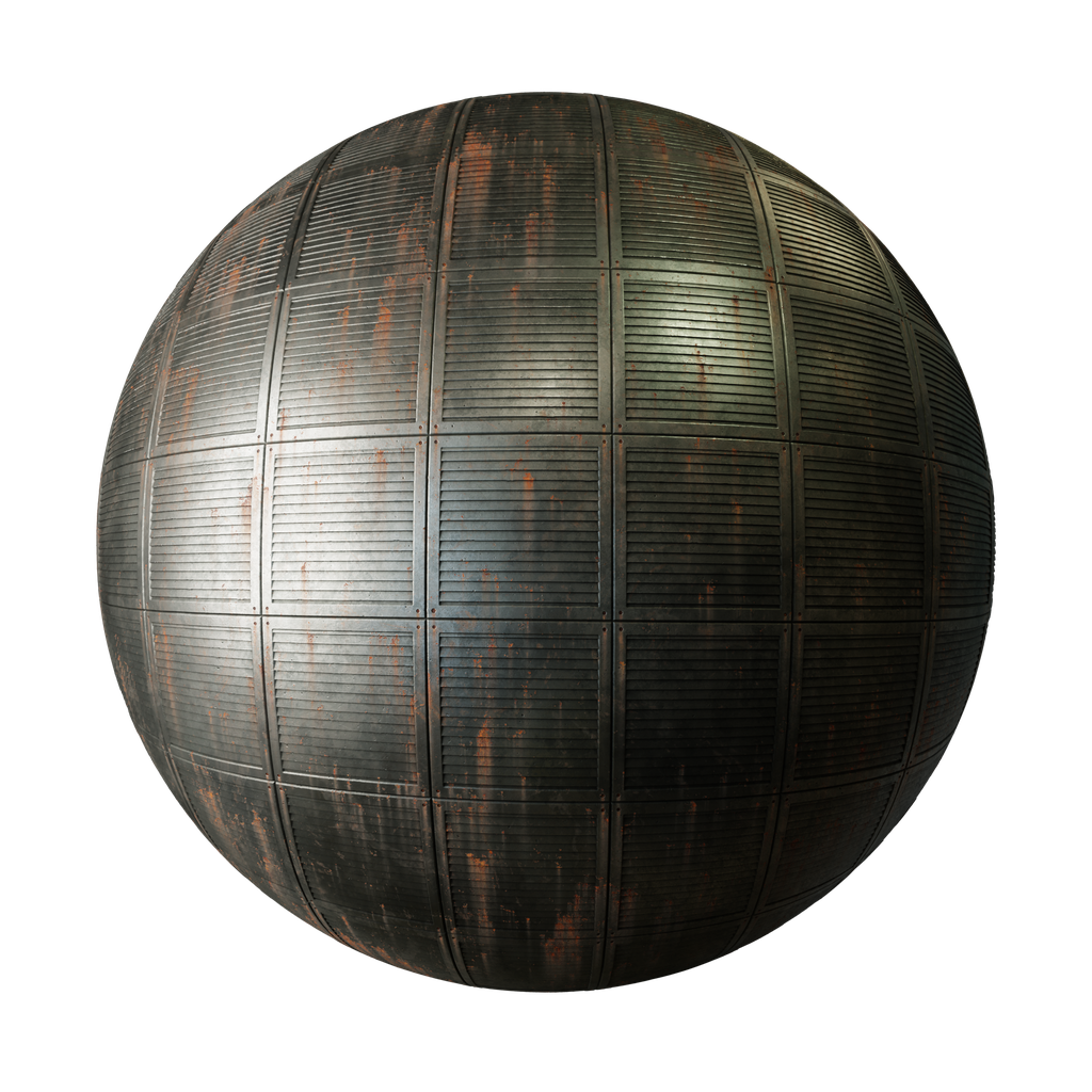Metal rusty vents | FREE metal materials | BlenderKit