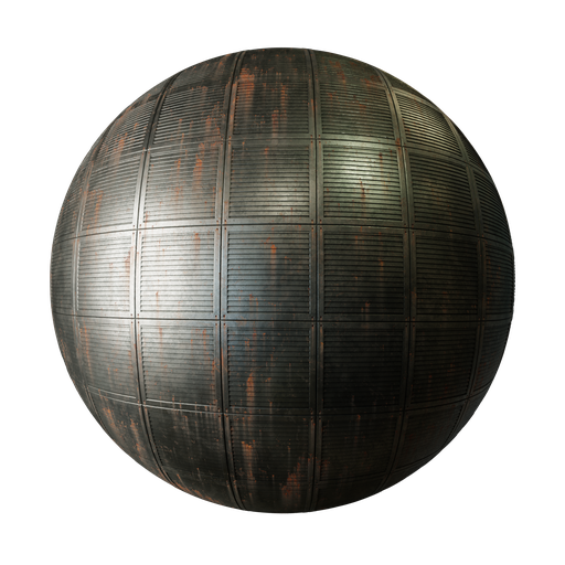 Metal rusty vents | FREE metal materials | BlenderKit