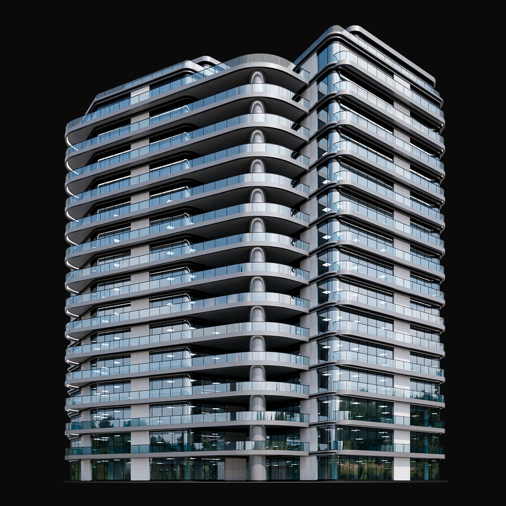 Helix Tower | Commercial Buildings models | BlenderKit