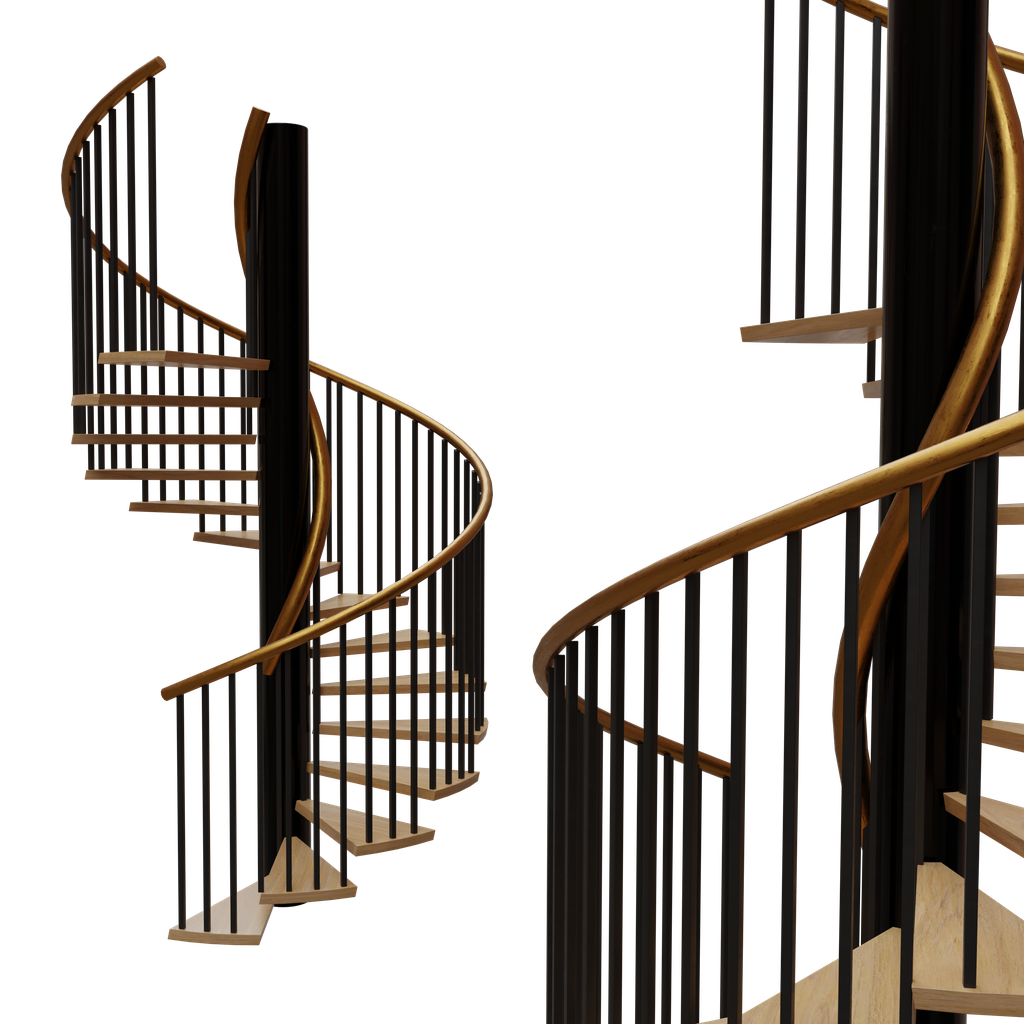 Circular Staircase | Stairs models | BlenderKit