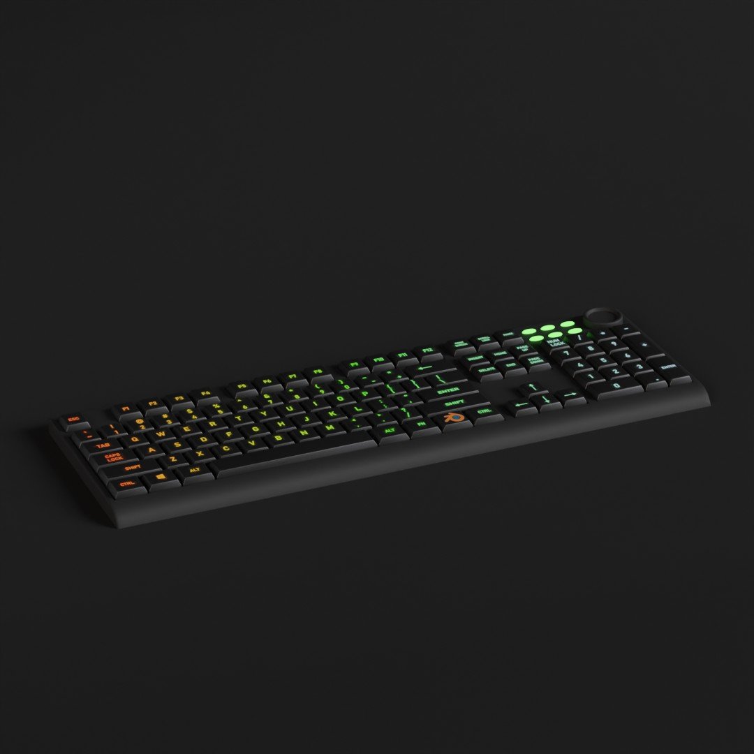 PC keyboard (RGB) original size | FREE Keyboards models | BlenderKit
