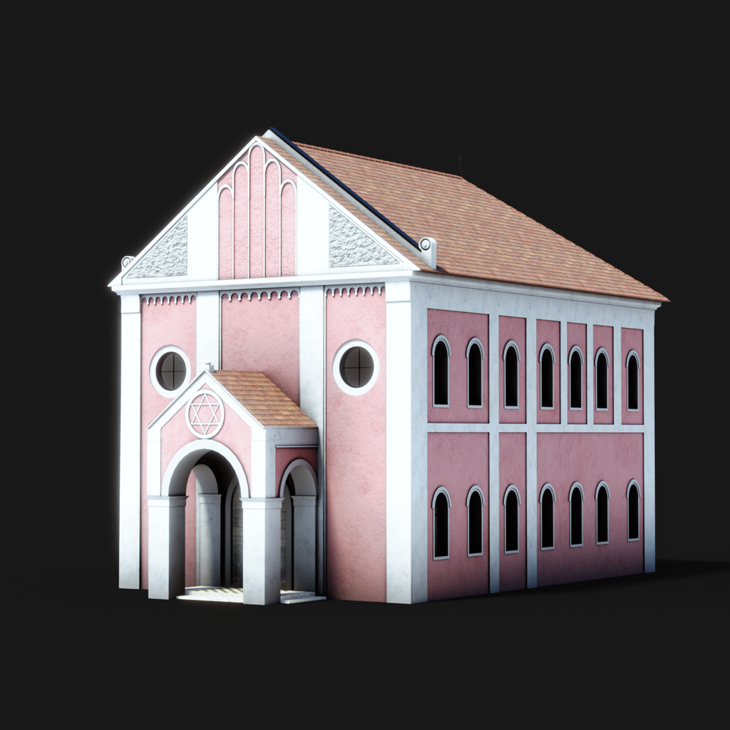 Synagogue | Historic Buildings models | BlenderKit