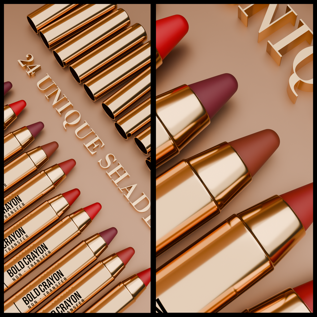 Crayon lipstick all shades | Mockup scenes | BlenderKit