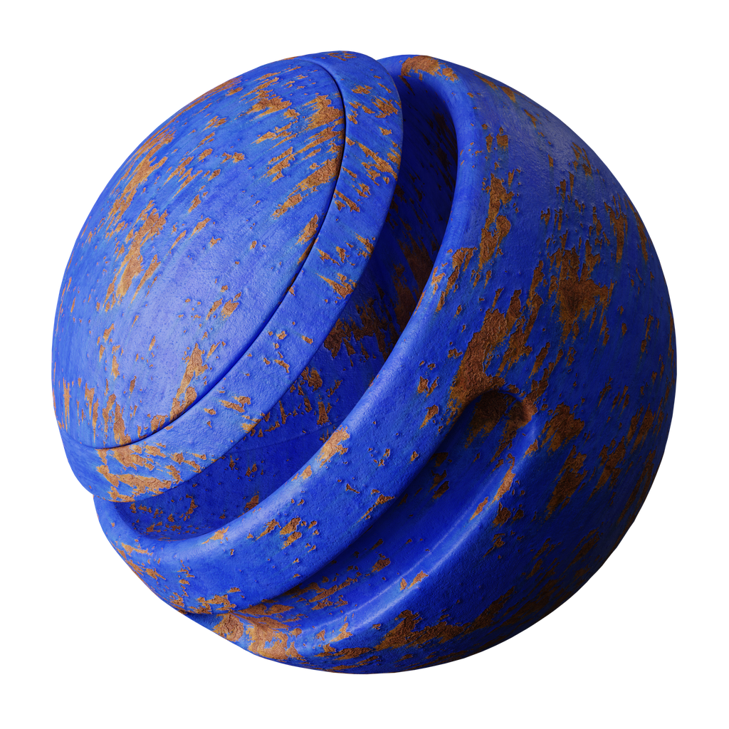 Rusty blue metal | FREE metal materials | BlenderKit