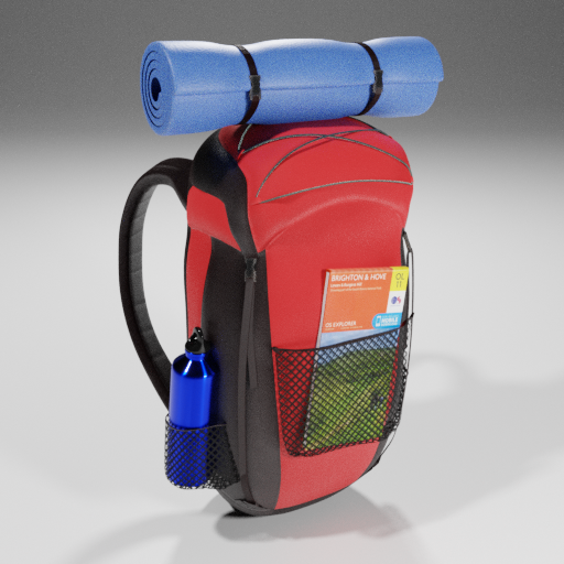 Large backpack | Hobby Accessories models | BlenderKit