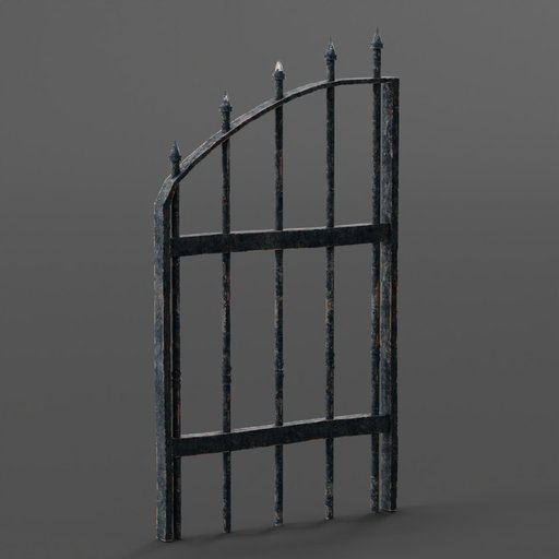 Graveyard fence gate | Fences models | BlenderKit
