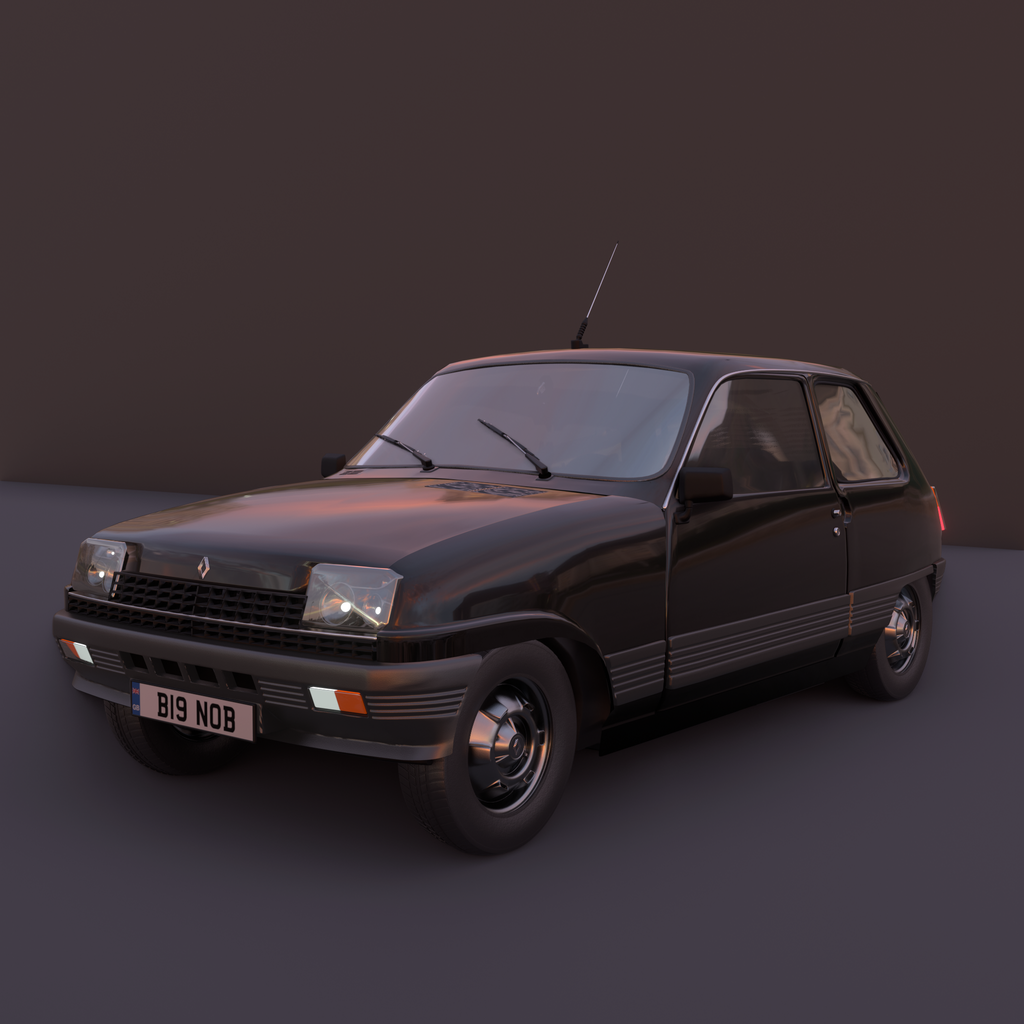 Renault 5 | FREE Modern Cars models | BlenderKit