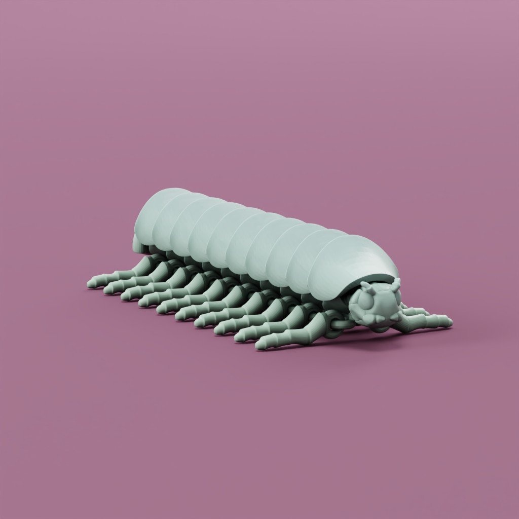 Segmented centipede toy | FREE Misc printables | BlenderKit