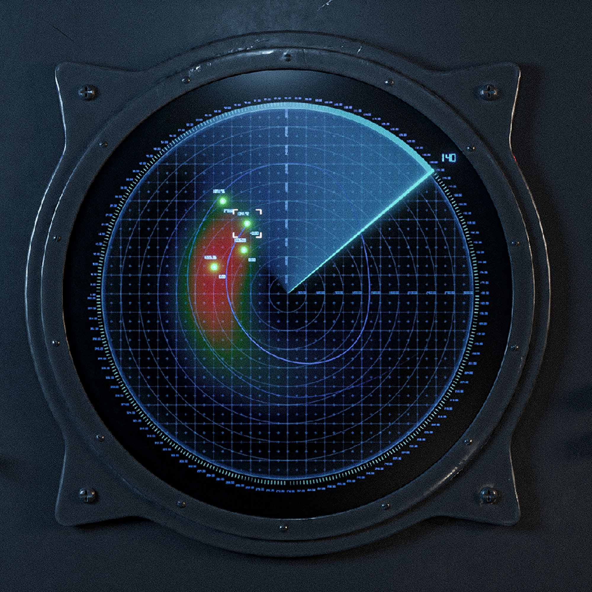 Procedural Radar (Actually Functional) | Simulations models | BlenderKit