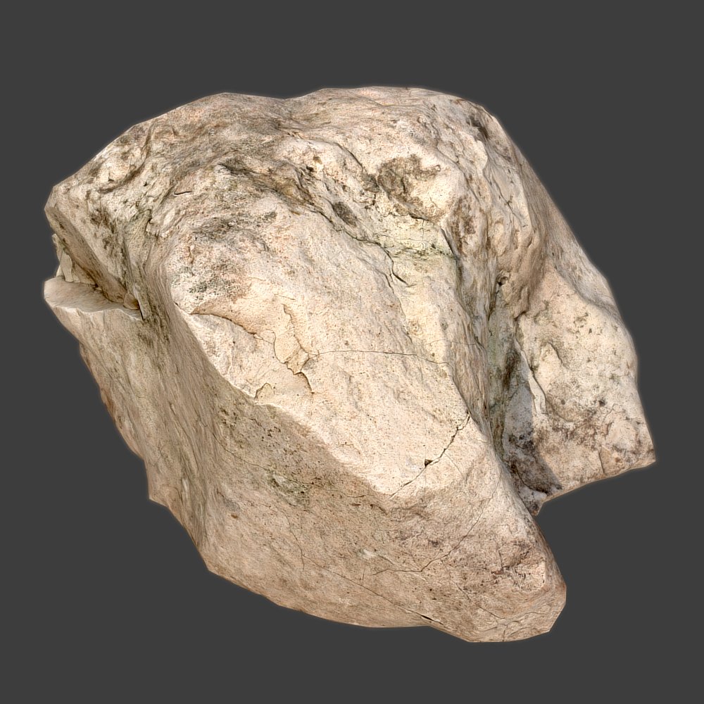Limestone Boulder | Terrains models | BlenderKit