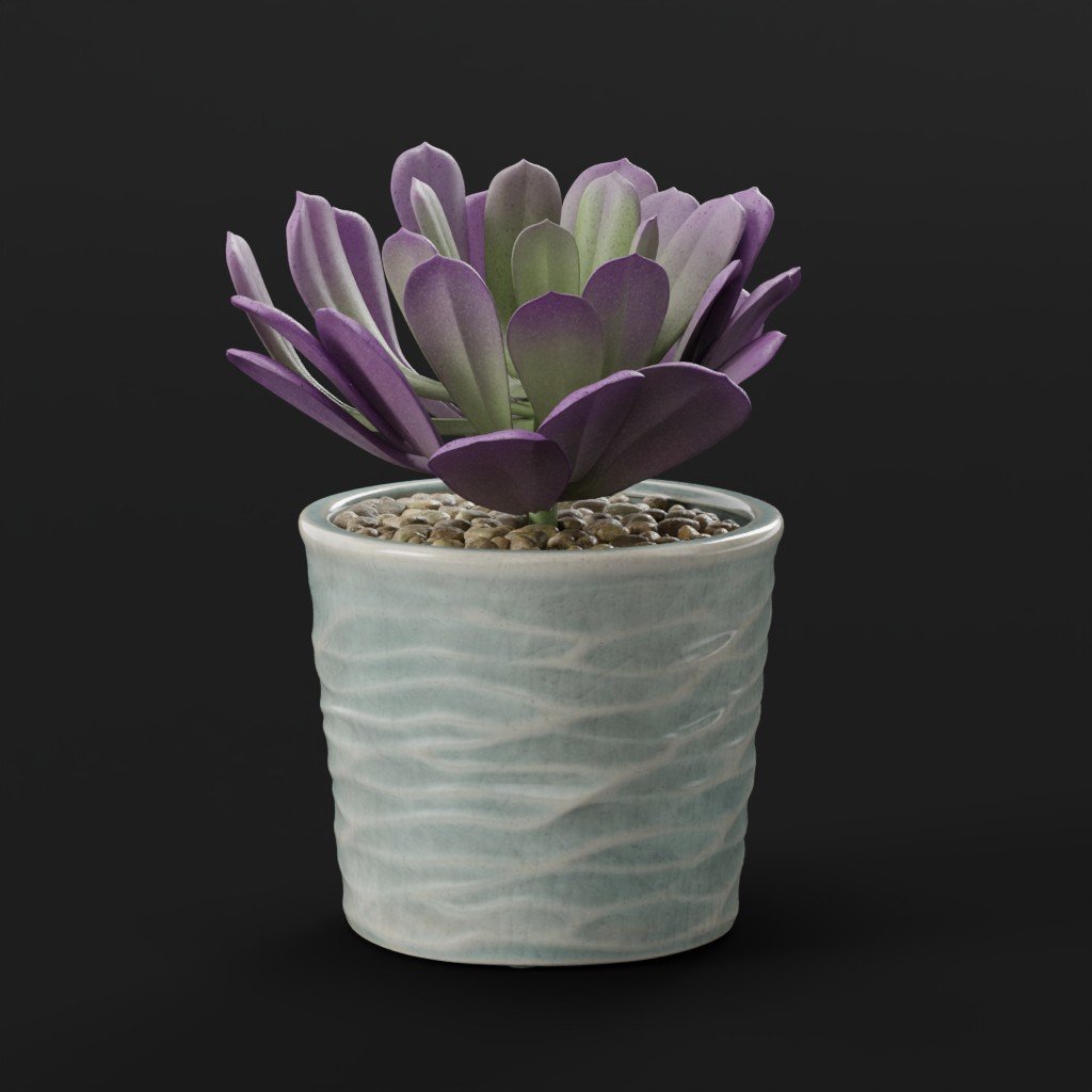 Succulent Plant in Ceramic Pot | Indoor Plants models | BlenderKit