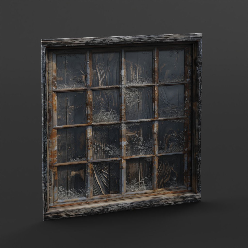 Old window - T - 10 | Windows models | BlenderKit