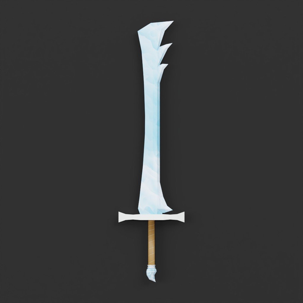 Ice Sword | FREE Sci-Fi Weapons models | BlenderKit