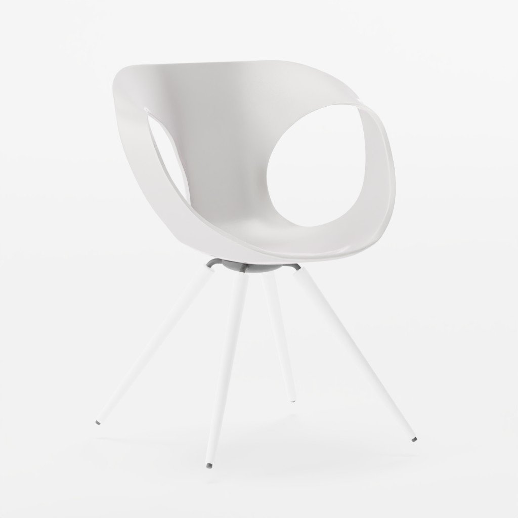 Tonon Chair White | Sitting Chairs models | BlenderKit