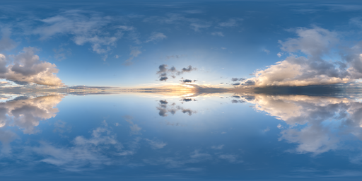 Infinite Real Sky - Cloudy Sunset | Nature HDRis | BlenderKit