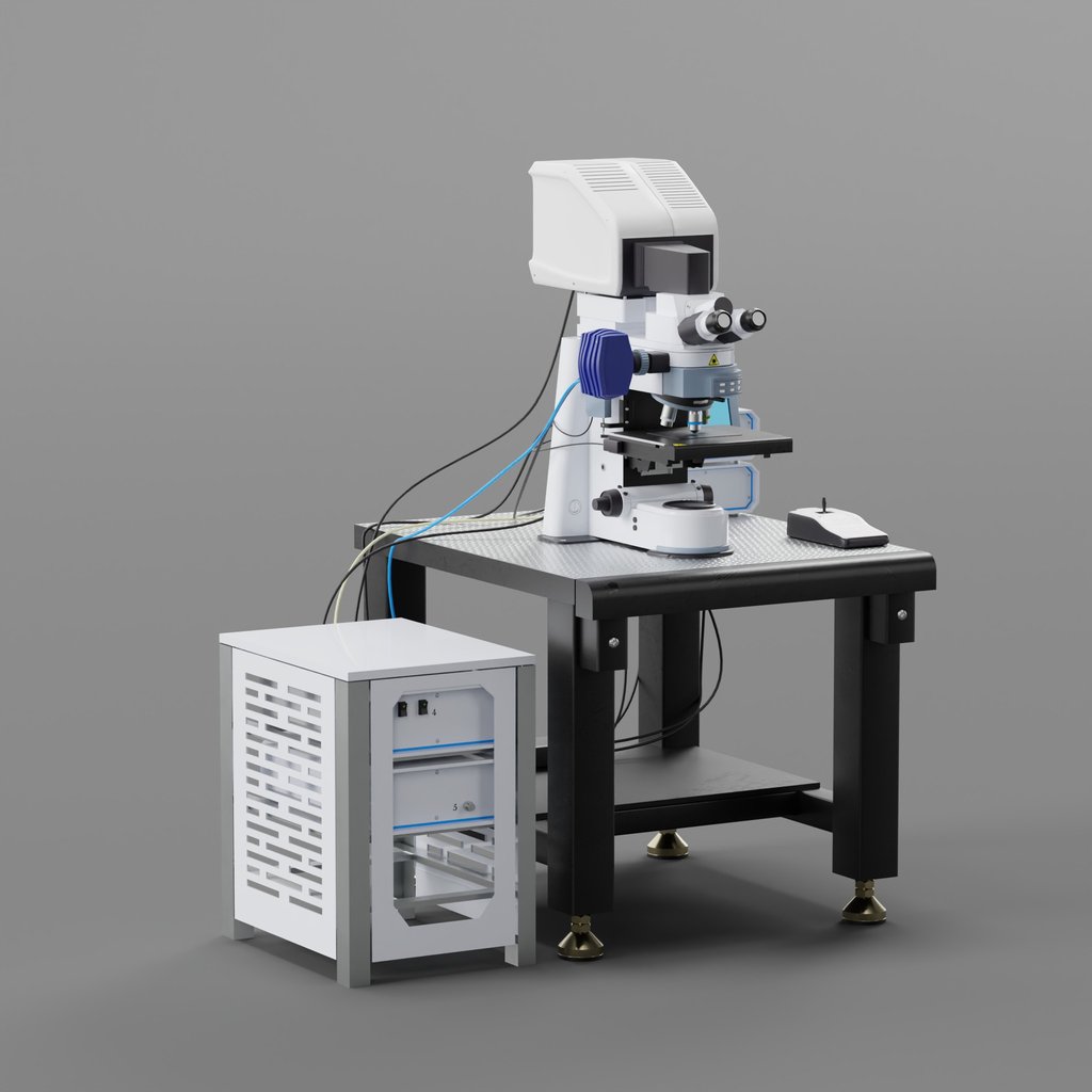 Medical microscope | Lab Equipment models | BlenderKit