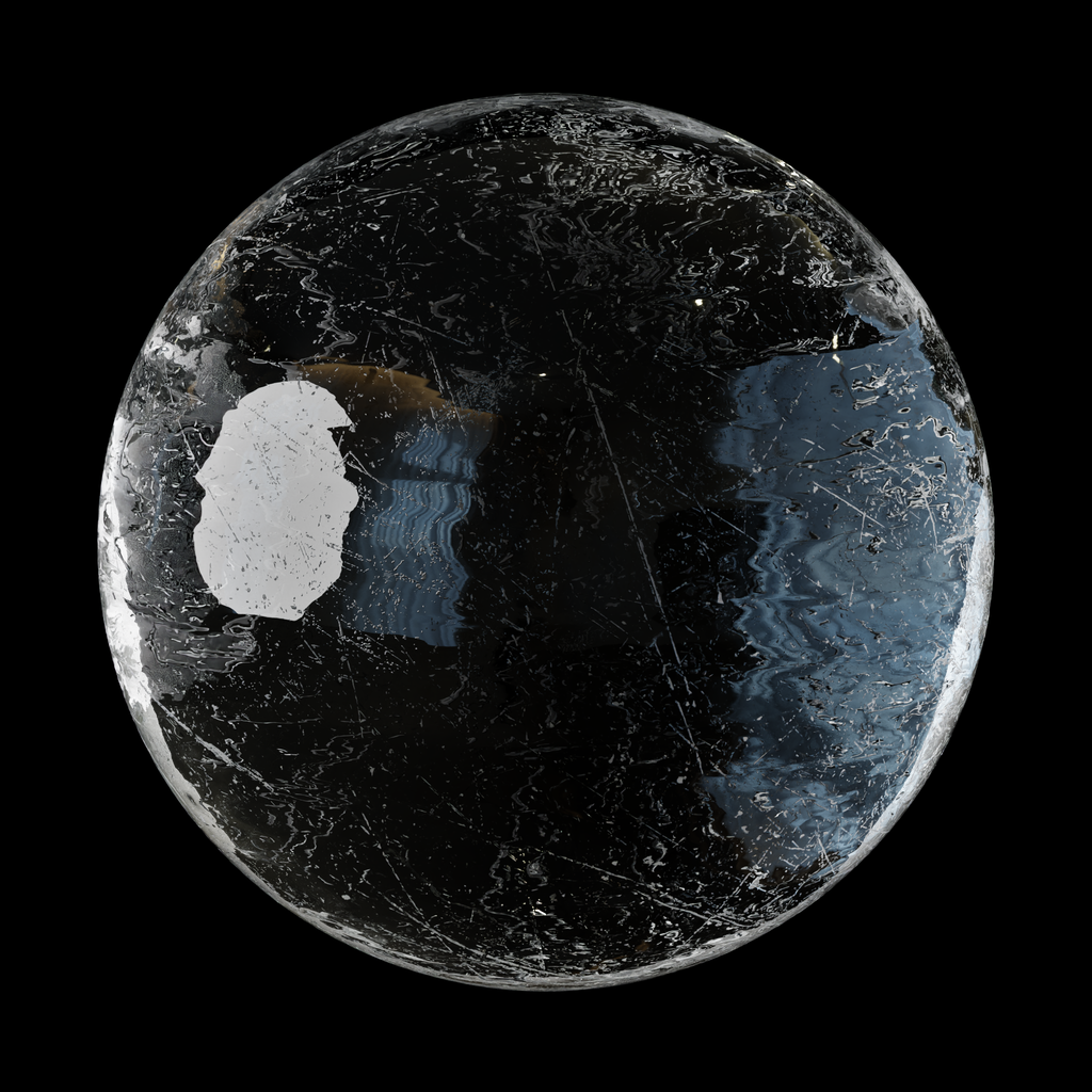 Realistic damaged glass with scractches | FREE glass materials | BlenderKit