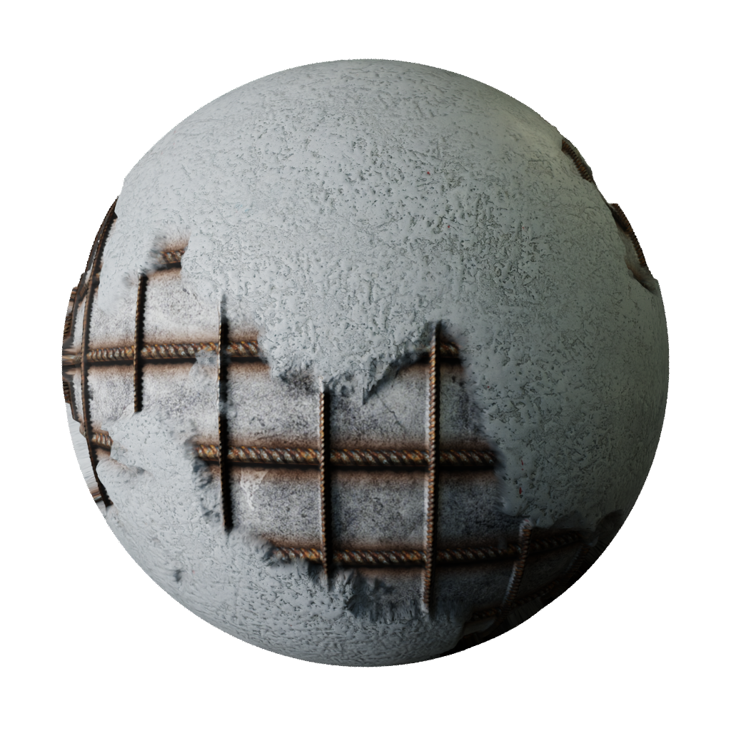 Concrete Rebar | FREE concrete materials | BlenderKit