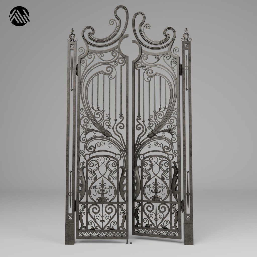 Ferforge Gate | Doors models | BlenderKit
