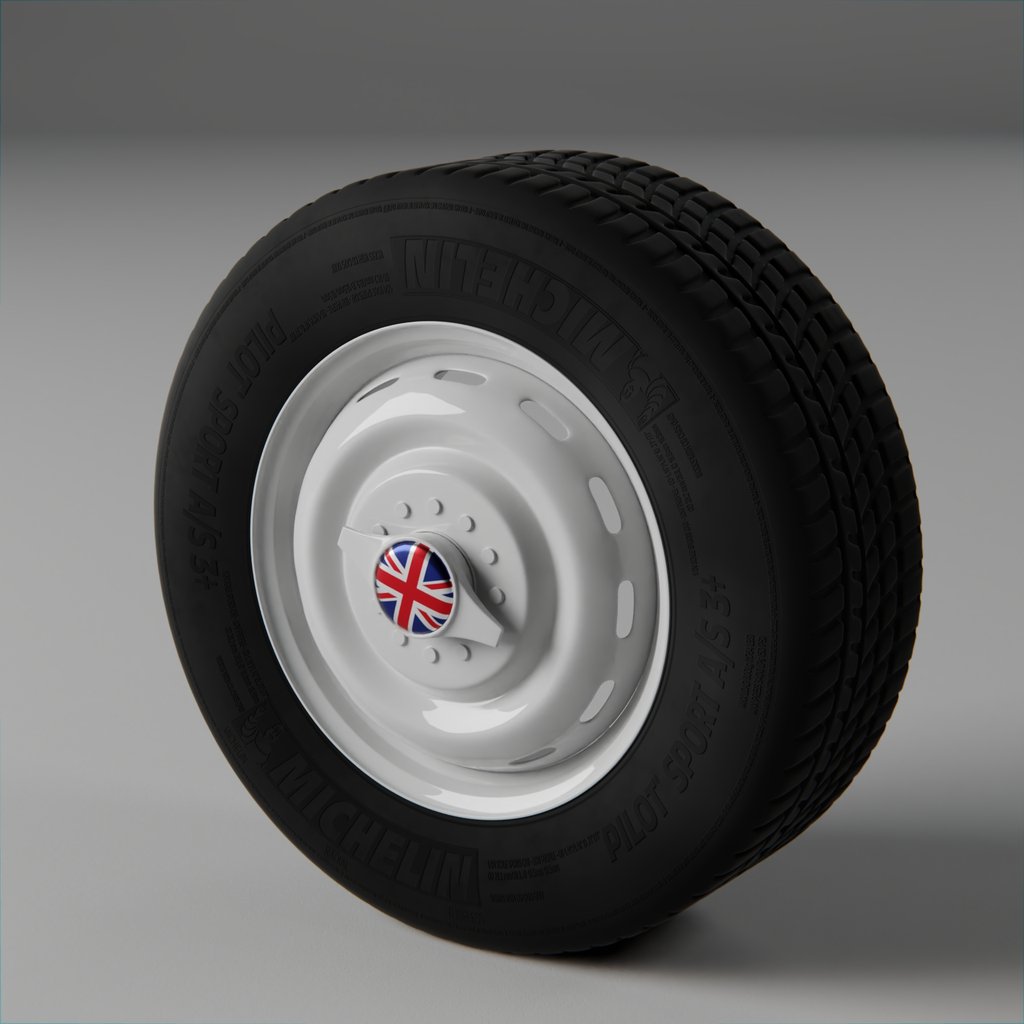 Classic car wheel | FREE Vehicle Parts models | BlenderKit