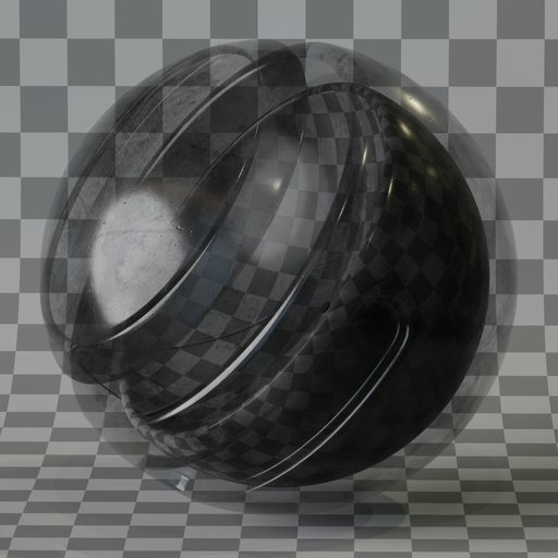 Scratched black glass | FREE glass materials | BlenderKit