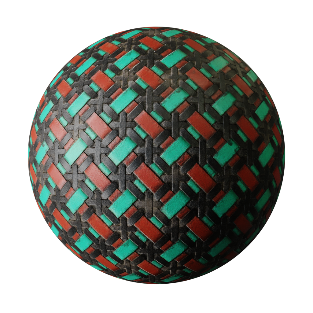 Mix Leather Weave | FREE leather materials | BlenderKit
