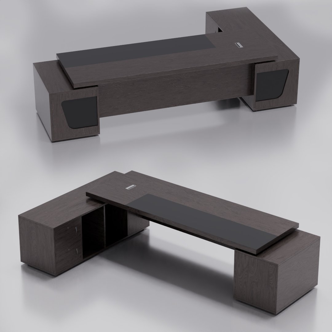 Executive office desk | FREE Desks models | BlenderKit