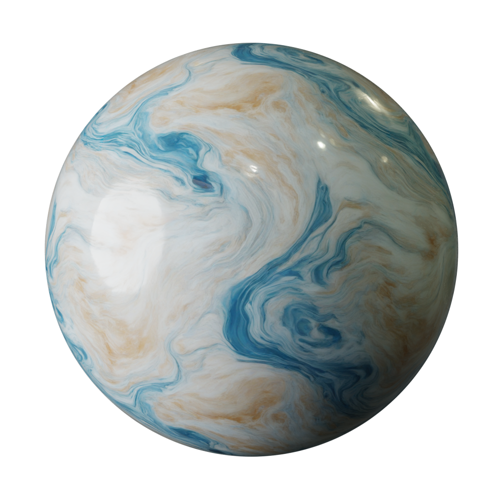 Oceanic Sandstone Swirl | FREE marble materials | BlenderKit