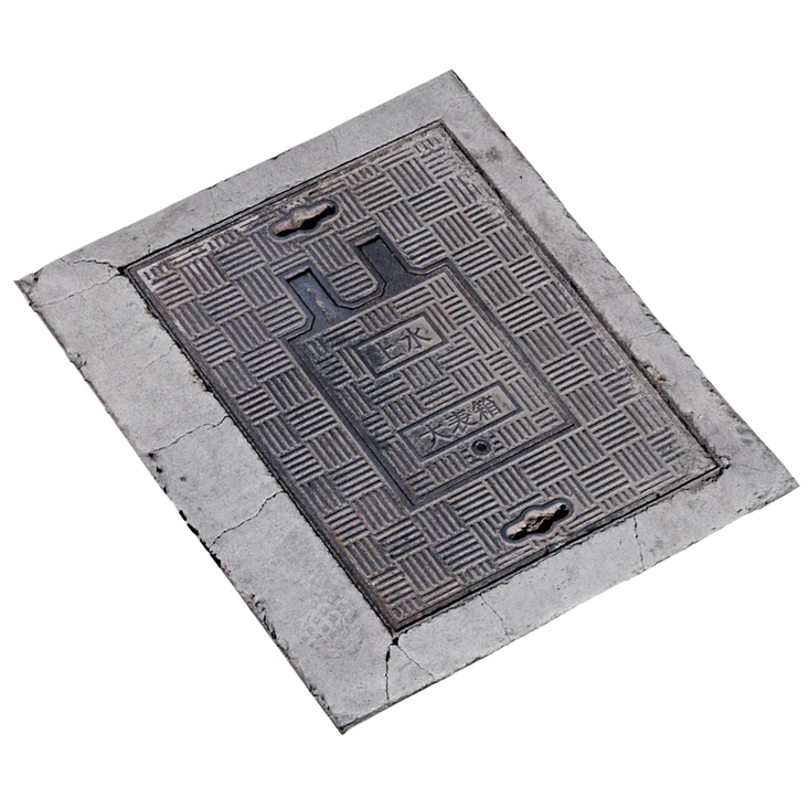 Scan Manhole Cover 11 | FREE Urban Environment models | BlenderKit