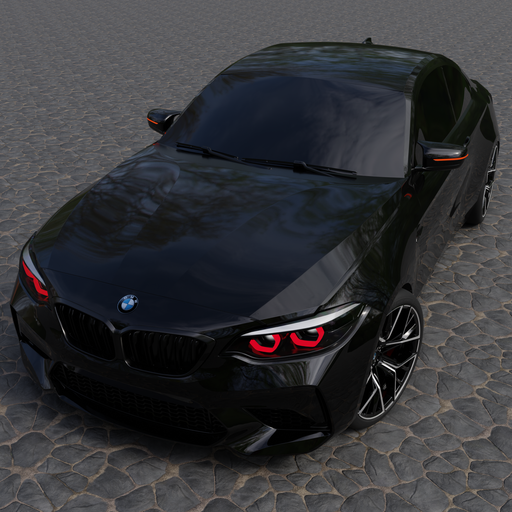 BMW M2 Competition F87(Rigged) | Luxury Cars models | BlenderKit