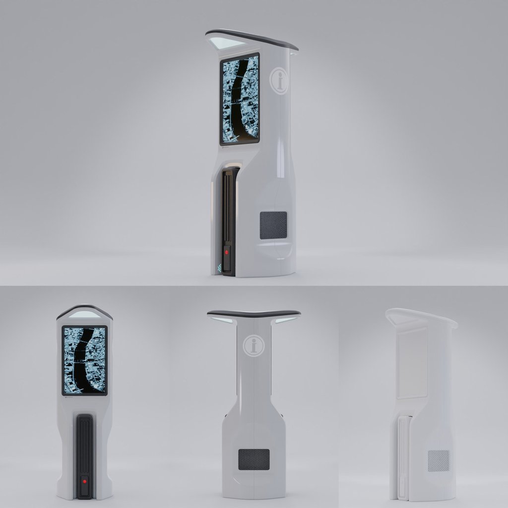 Public Multi Information Display Concept | Miscellaneous models ...