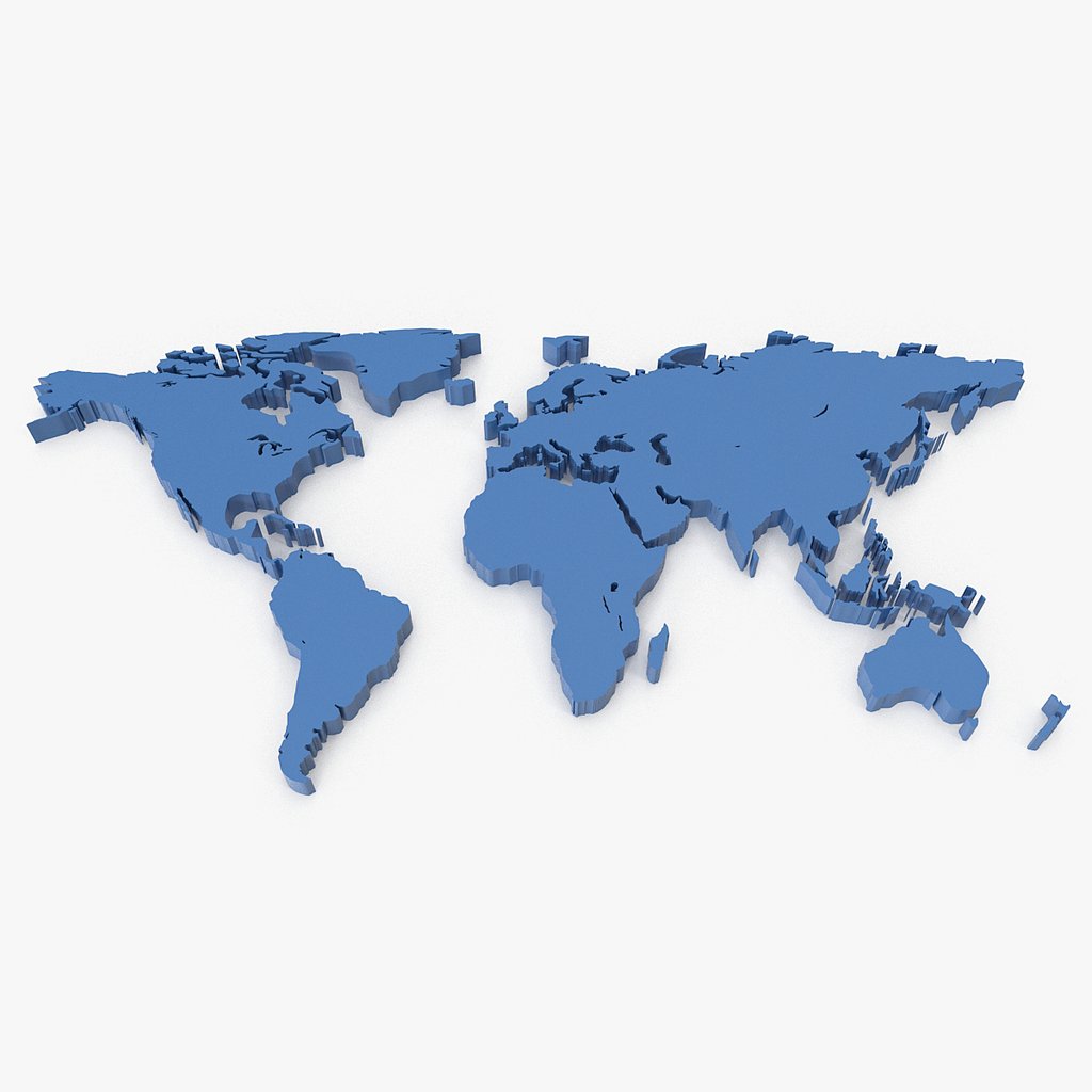 World Map | Planet models | BlenderKit