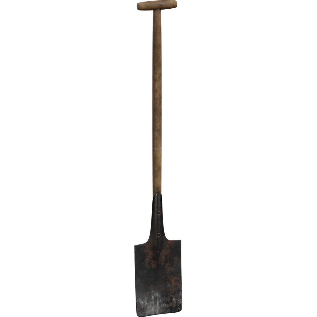 Rusted Spade 01 | FREE Handtools models | BlenderKit