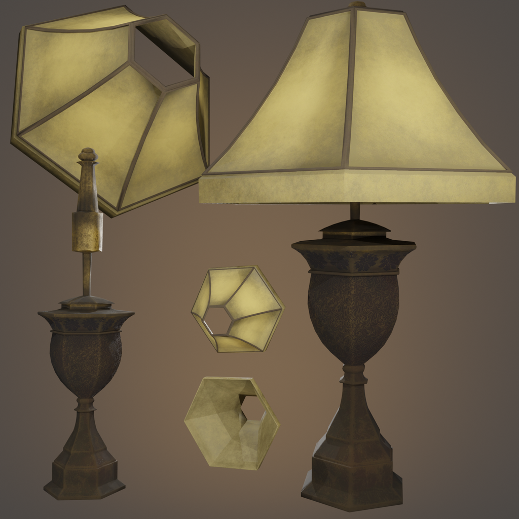Table lamp | FREE Interior Decorations models | BlenderKit