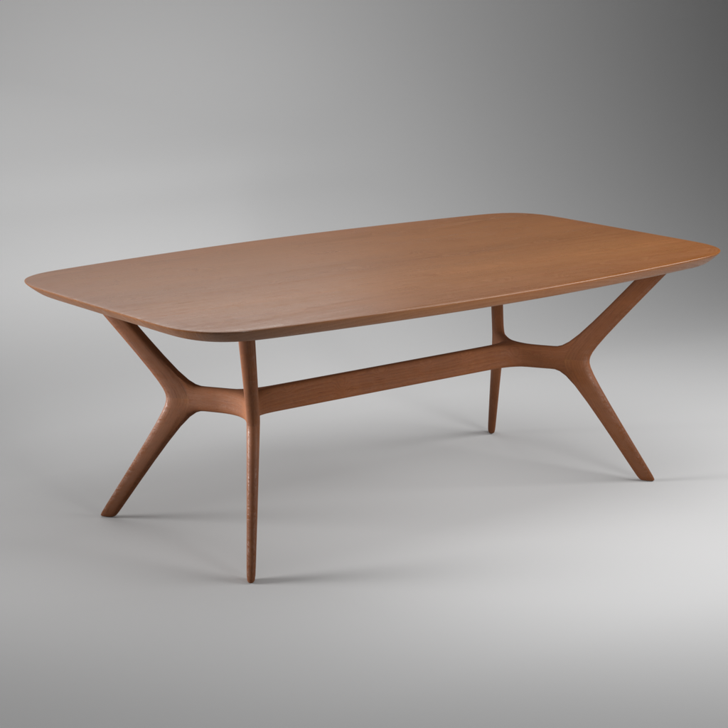 Modern Minimalist Wooden Table | Tables models | BlenderKit