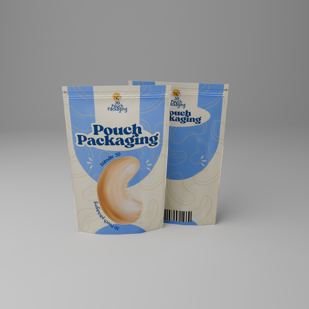 Pouch packaging with zip lock | Food / Drinks models | BlenderKit