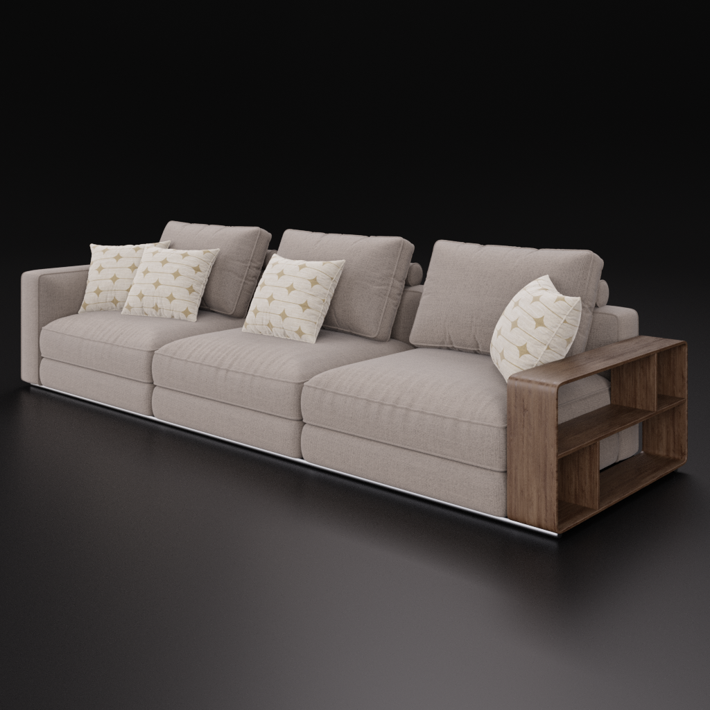 Sofa Groundpiece | Sofas models | BlenderKit