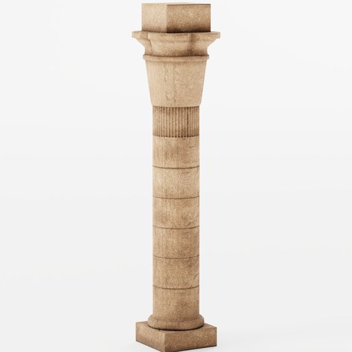 Ancient Egyptian Column | Architectural Structures models | BlenderKit