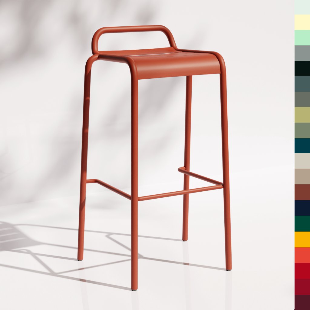 Fermob Luxembourg bar stool | FREE Outdoor Furniture models | BlenderKit