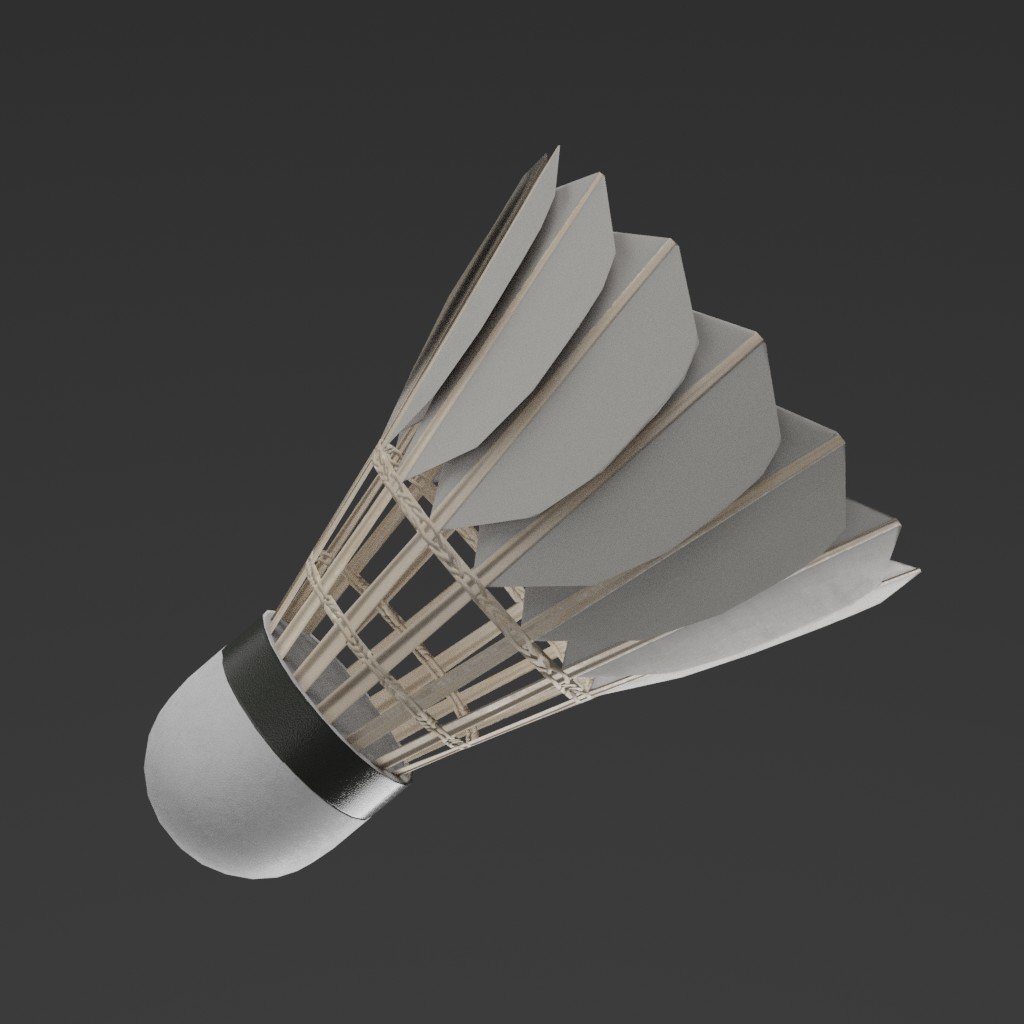 Badminton Shuttle A1 | Sport models | BlenderKit