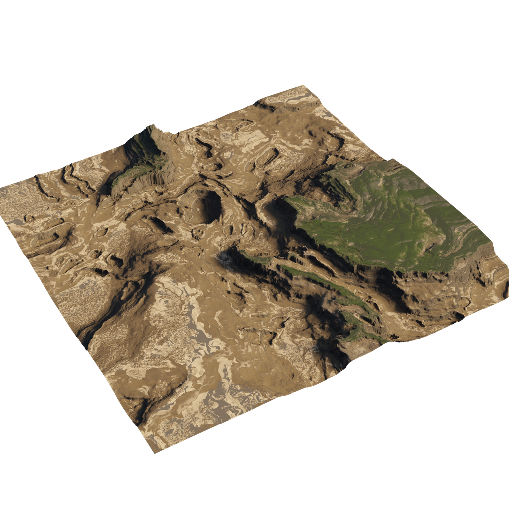 Riff Dunes Mountains | Terrains models | BlenderKit