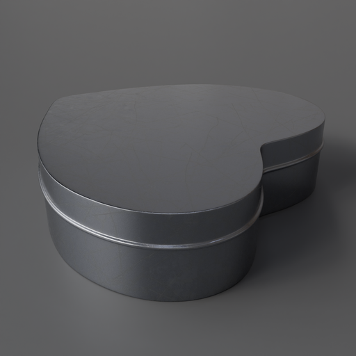 Heart shape food can | Food models | BlenderKit